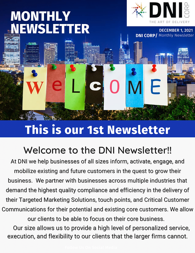 DNI December 2021 Newsletter